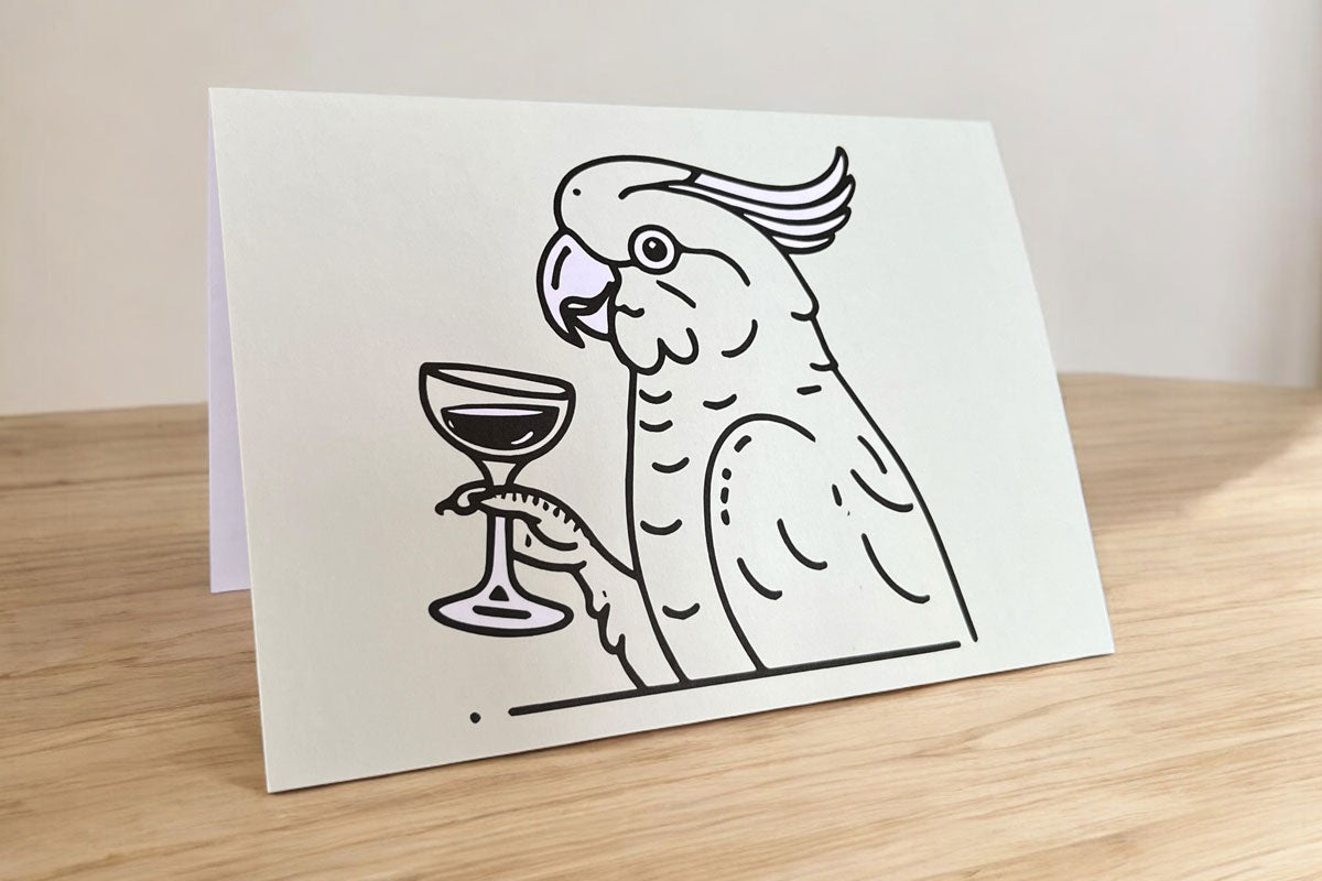 Cockatoo Greeting Card – White Possum